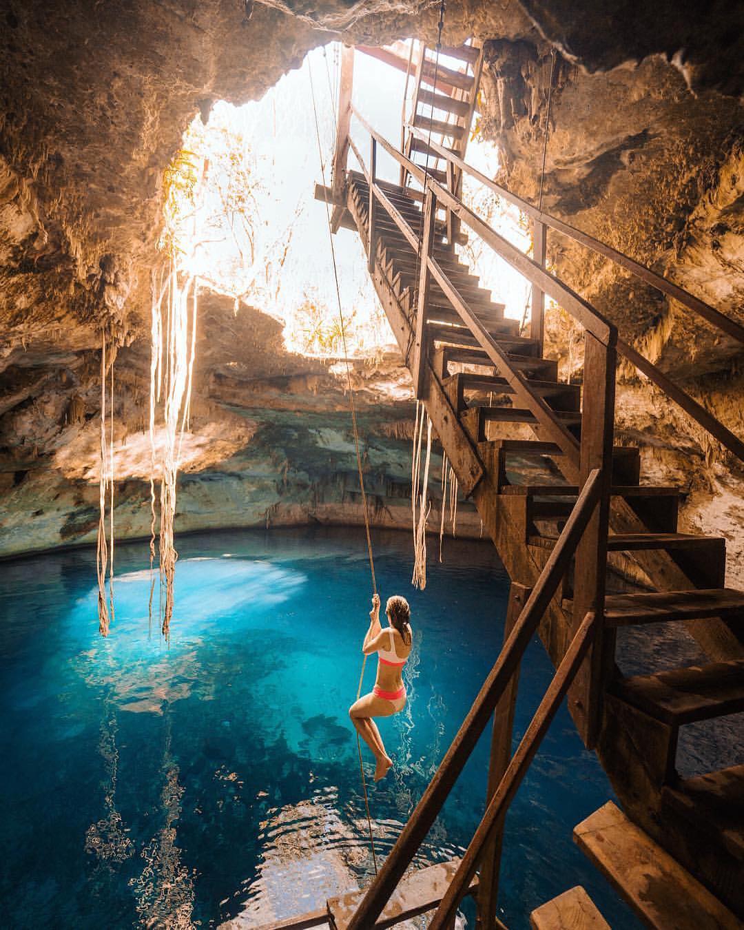 Se baigner dans les cénotes au Mexique - GObyAVA